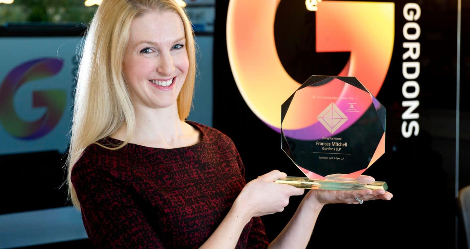 Frances Mitchell wins 'Rising Star' accolade at the Yorkshire Legal ...